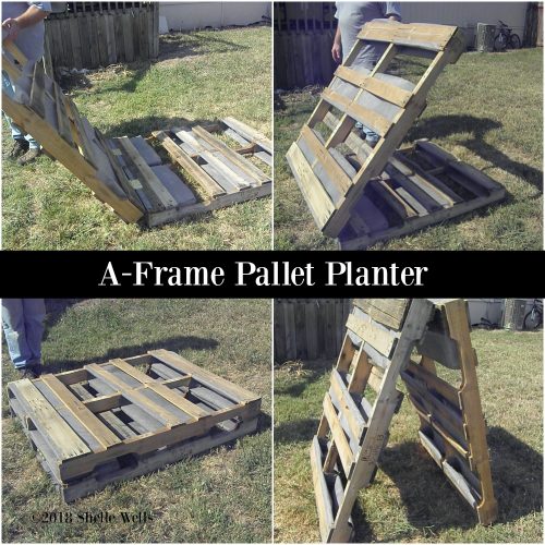 A-Frame Pallet Planter Materials | Rockin W Homestead